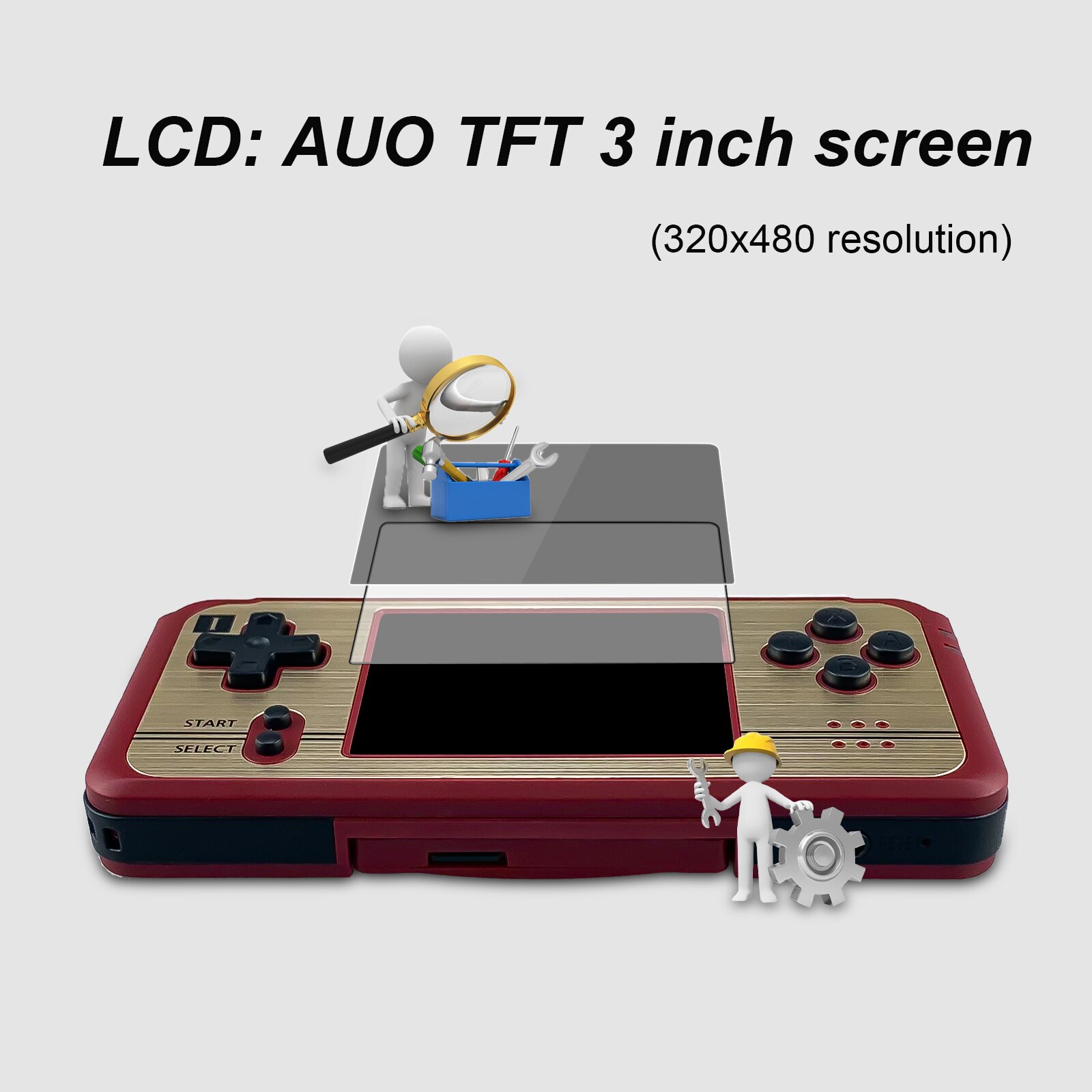 Anbernic Revo K101 Plus Pocket Handheld Game Console 3 Inch TFT Screen ...