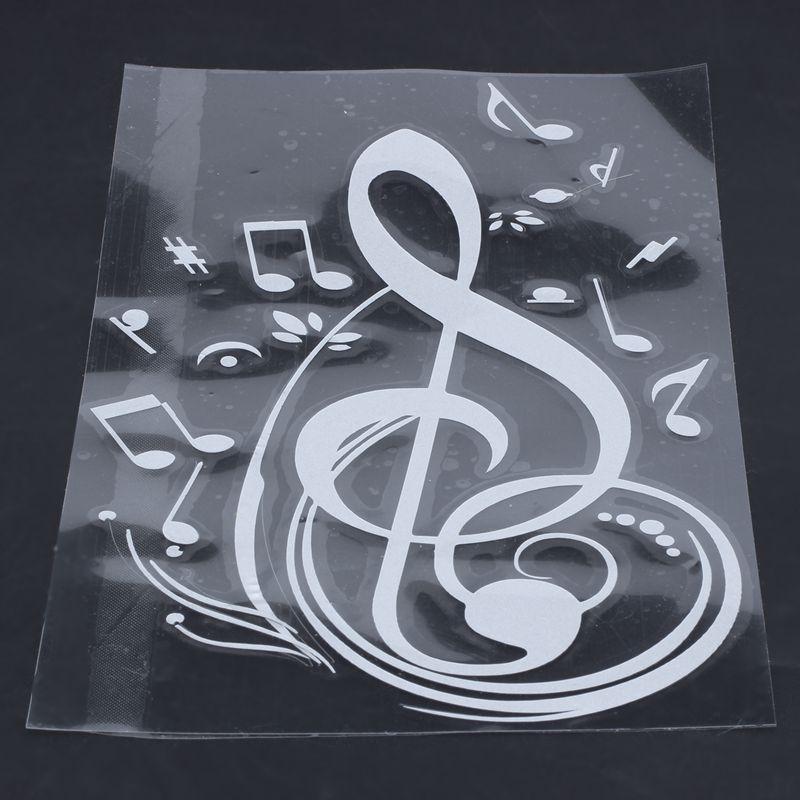 Music Notes Funny Sticker pet Reflective film Decal car Truck Bumper ...