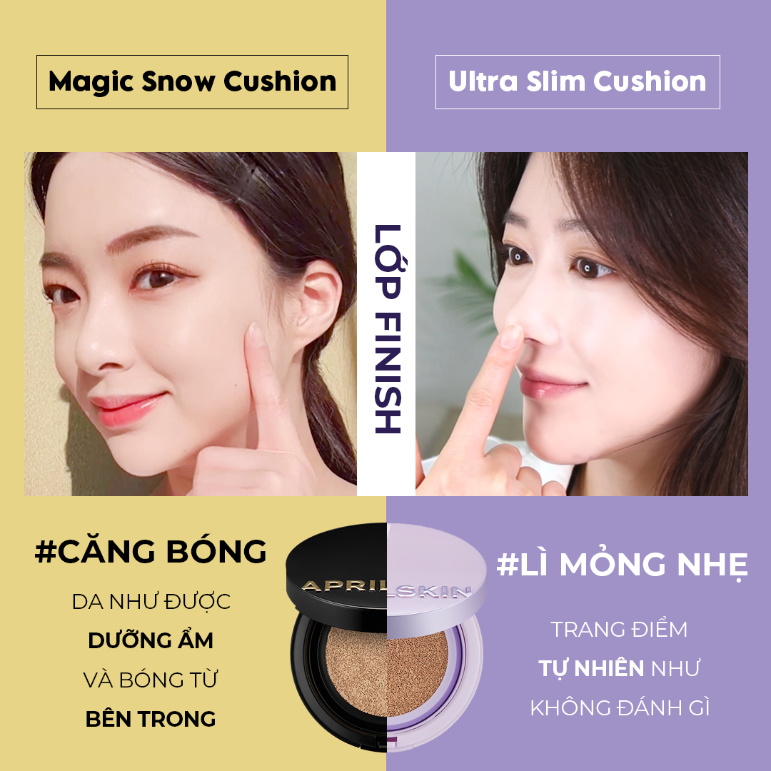 Phấn Nước Mỏng Nhẹ Che Phủ Tốt AprilSkin Cushion SPF50PA 15g - MixASale