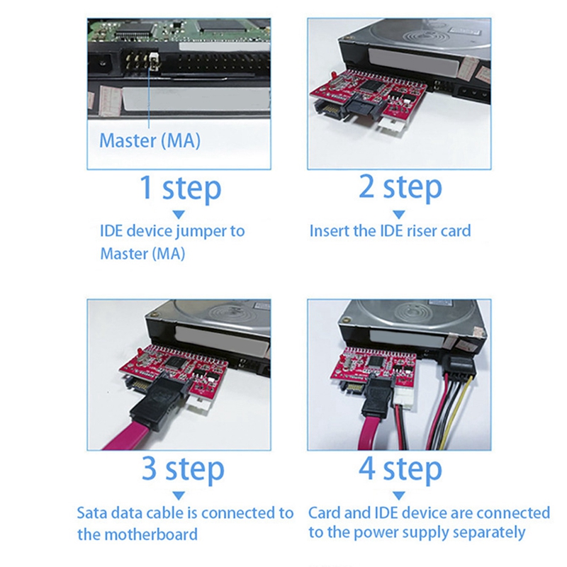 2 in 1 SATA to IDE Adapter IDE to SATA Converter 40 Pin 2.5 Inch Hard ...