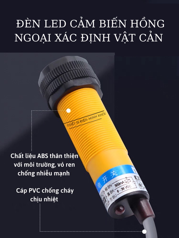 Cảm Biến Khoảng Cách Cảm Biến Vật Cản Hồng Ngoại Tiệm Cận Npn E3f