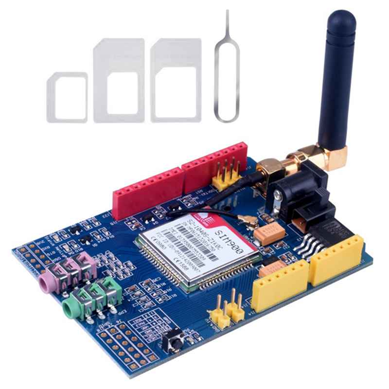 SIMCOM SIM900 GSM GPRS Quad-Band Modules 2G Development Shield Board for Arduino UNO R3 Mega ...