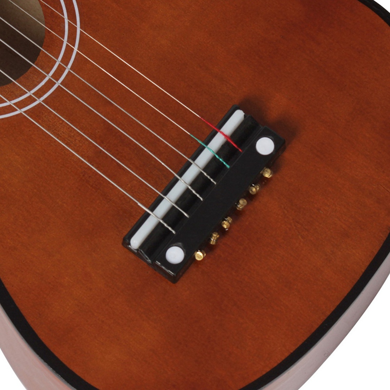 21 Inch 6 Strings Small Mini Guitar Basswood Guitar with Pick Strings ...