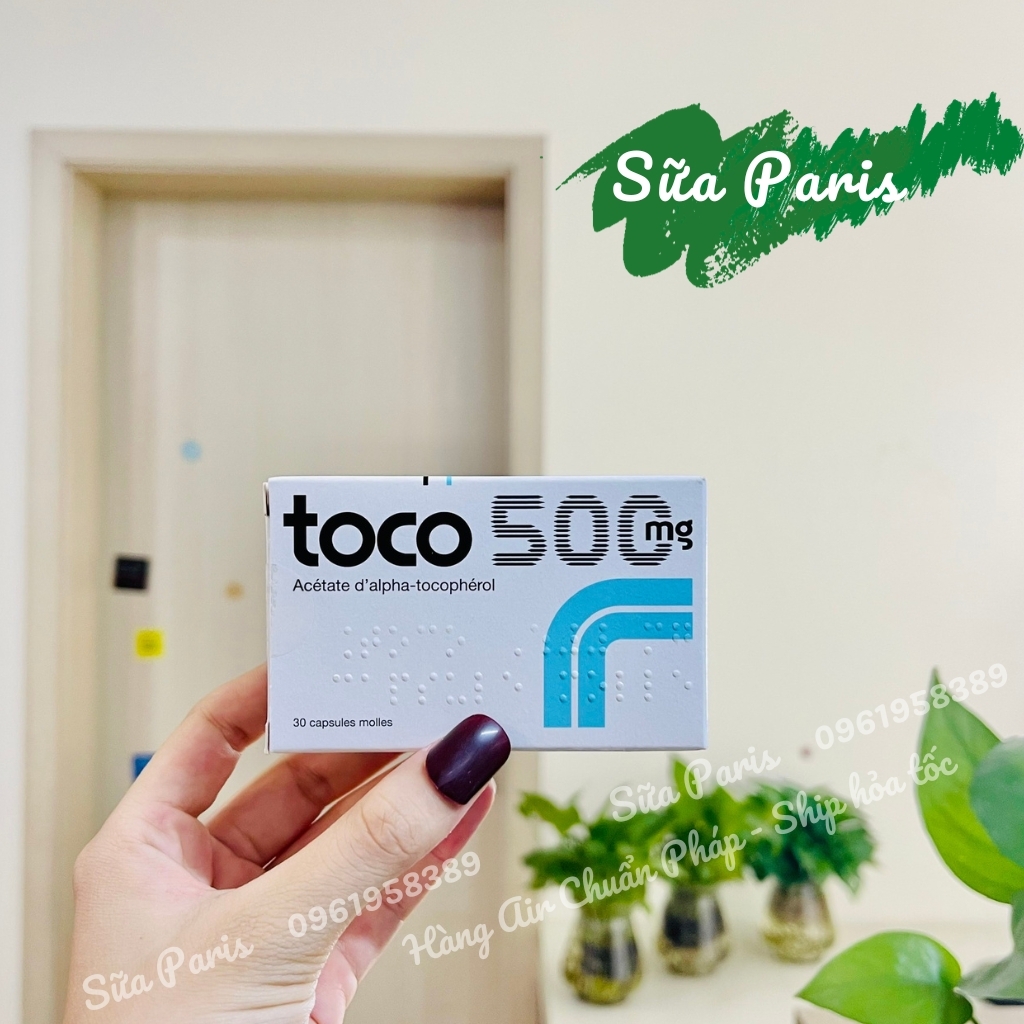 Viên uống vitamin E Toco 500mg, hộp 30 viên, hàng nội địa pháp_Sữa ...