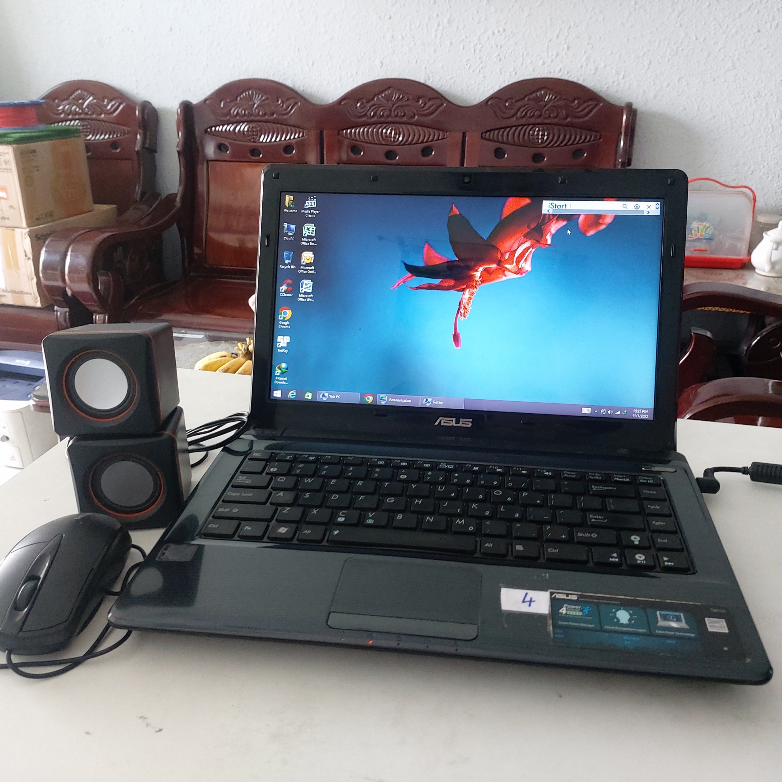 Laptop Asus A42F core i5 ram 4G ổ cứng 250Gb tặng kèm loa chuột túi ...