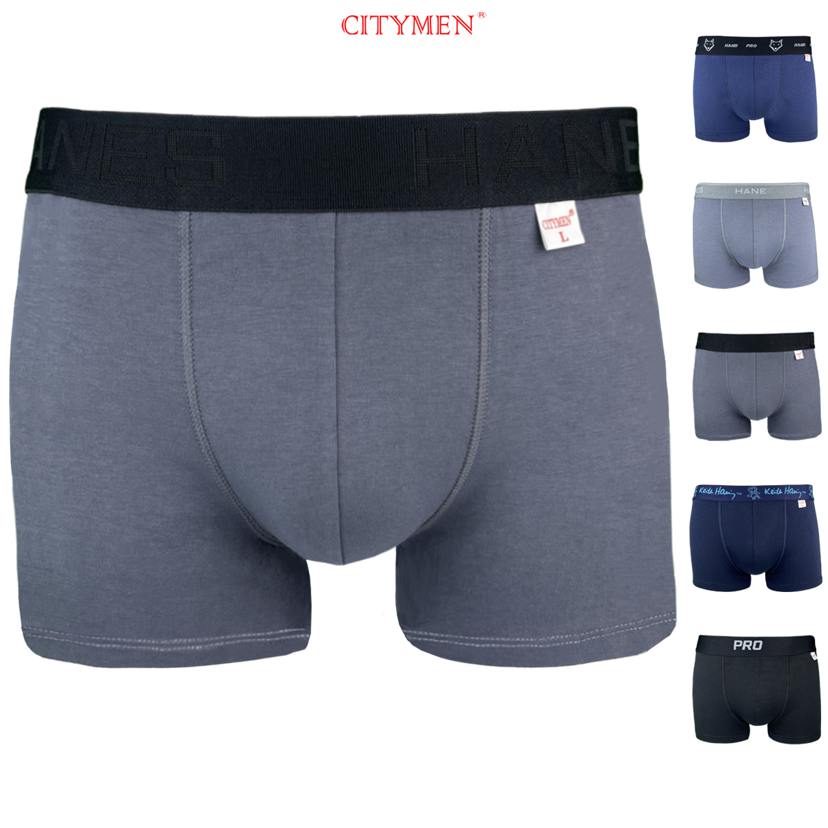 Quần Lót Nam boxer nhiều lưng co giãn 4 chiều vải cotton hiệu CITYMEN ...