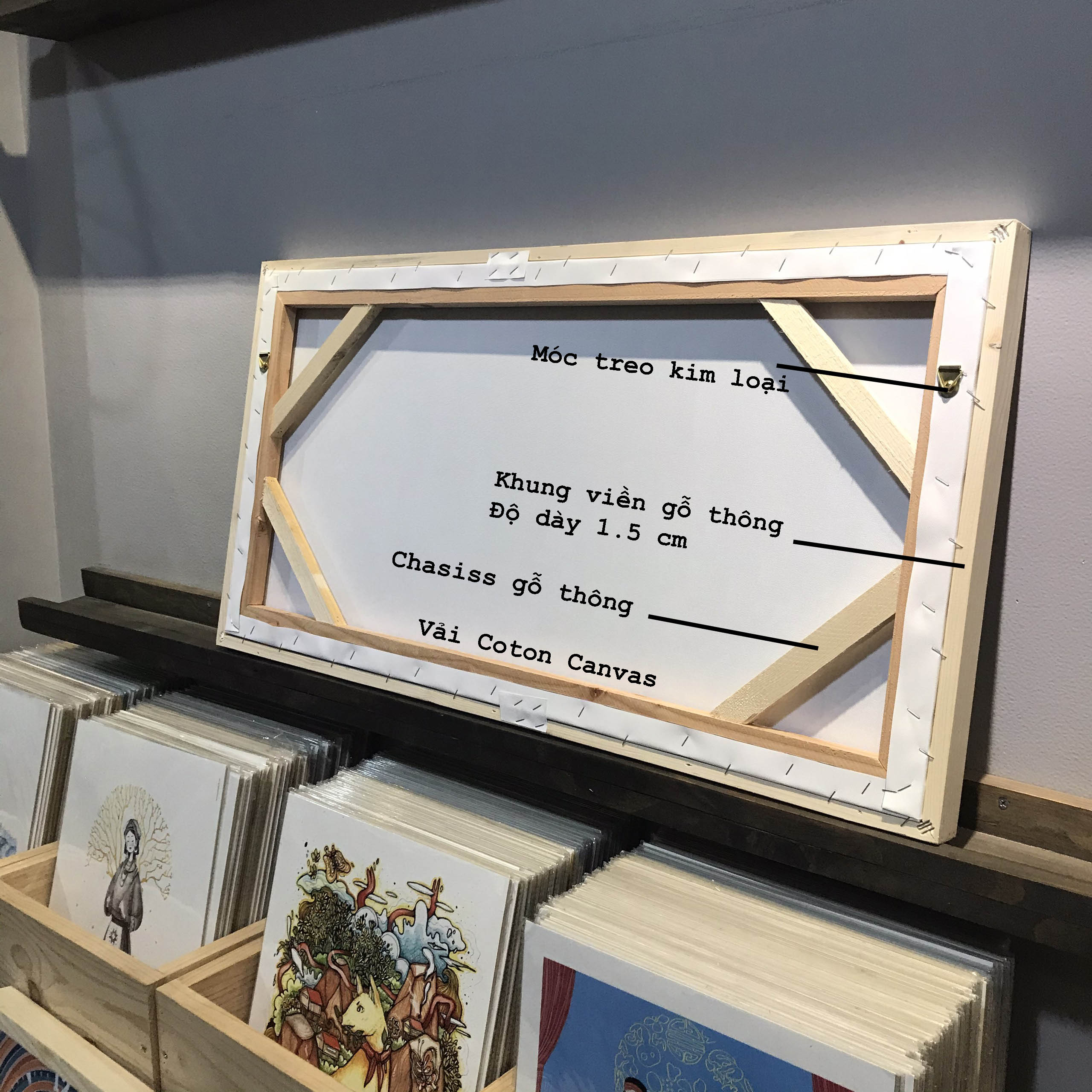 Tranh canvas treo tường trang trí chủ đề Dream / Tranh khung gỗ dài decor phòng khách, phòng ngủ ...