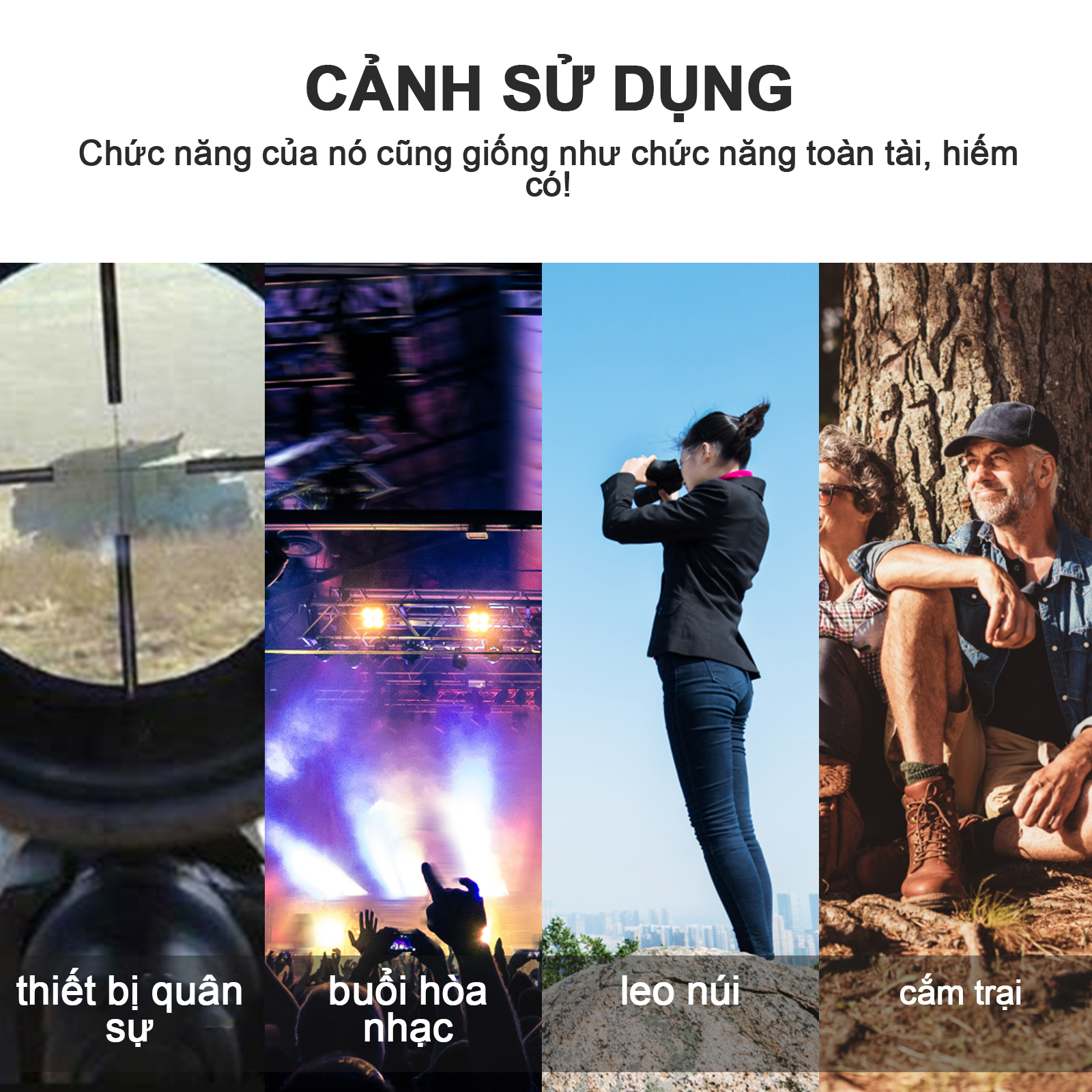 Ống nhòm siêu xa 1000M Độ Nét Cao 1 Mắt Mini 16X52Ống nhòm mini Ống ...