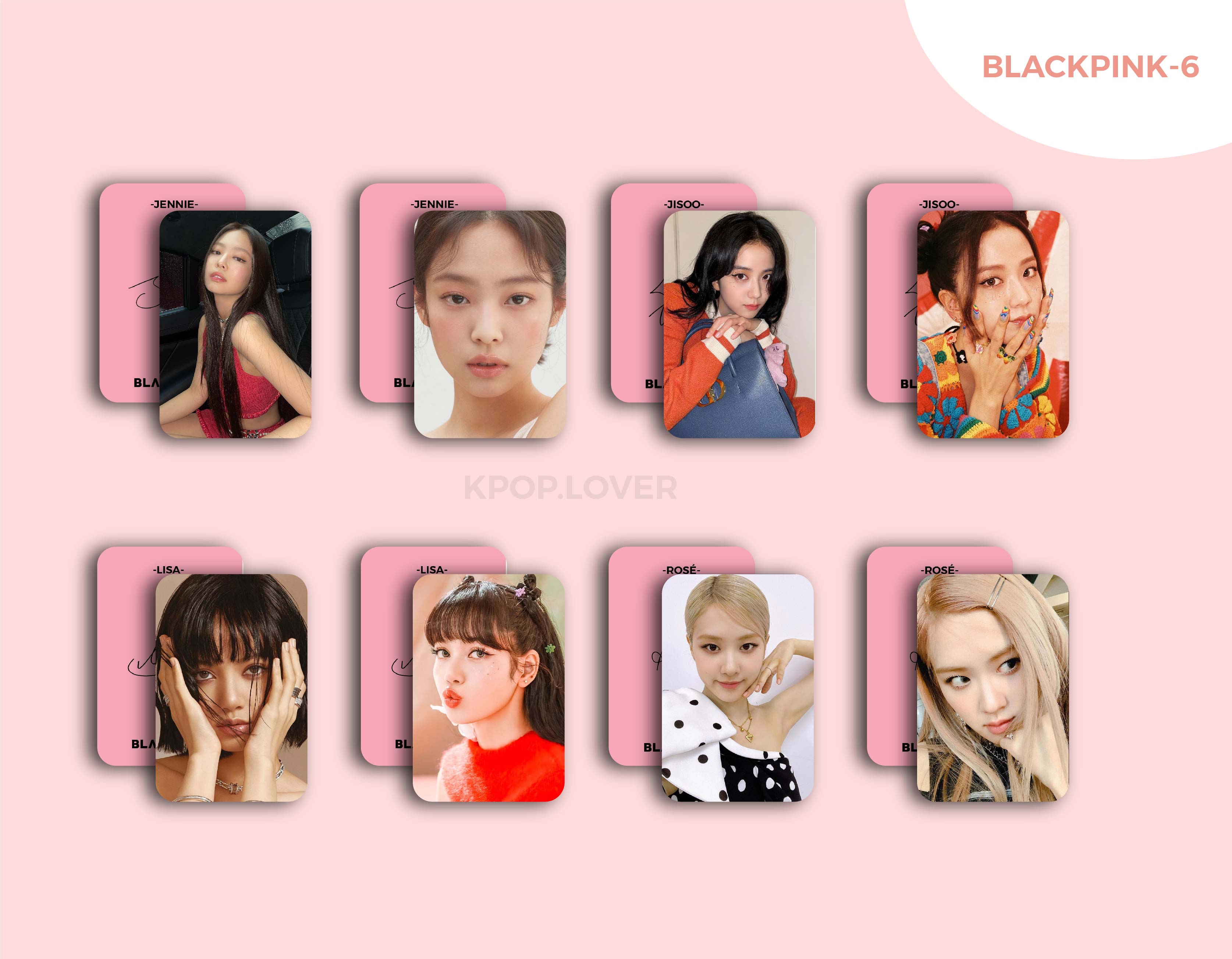 SET 8 CARD bo góc black.pink | Lazada.vn