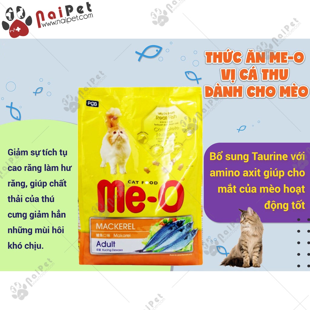 Thức Ăn Hạt Cho Mèo Me-o Thái Lan - Mèo Vị Hải Sản Seafood Me-o - 1.2kg | Lazada.vn