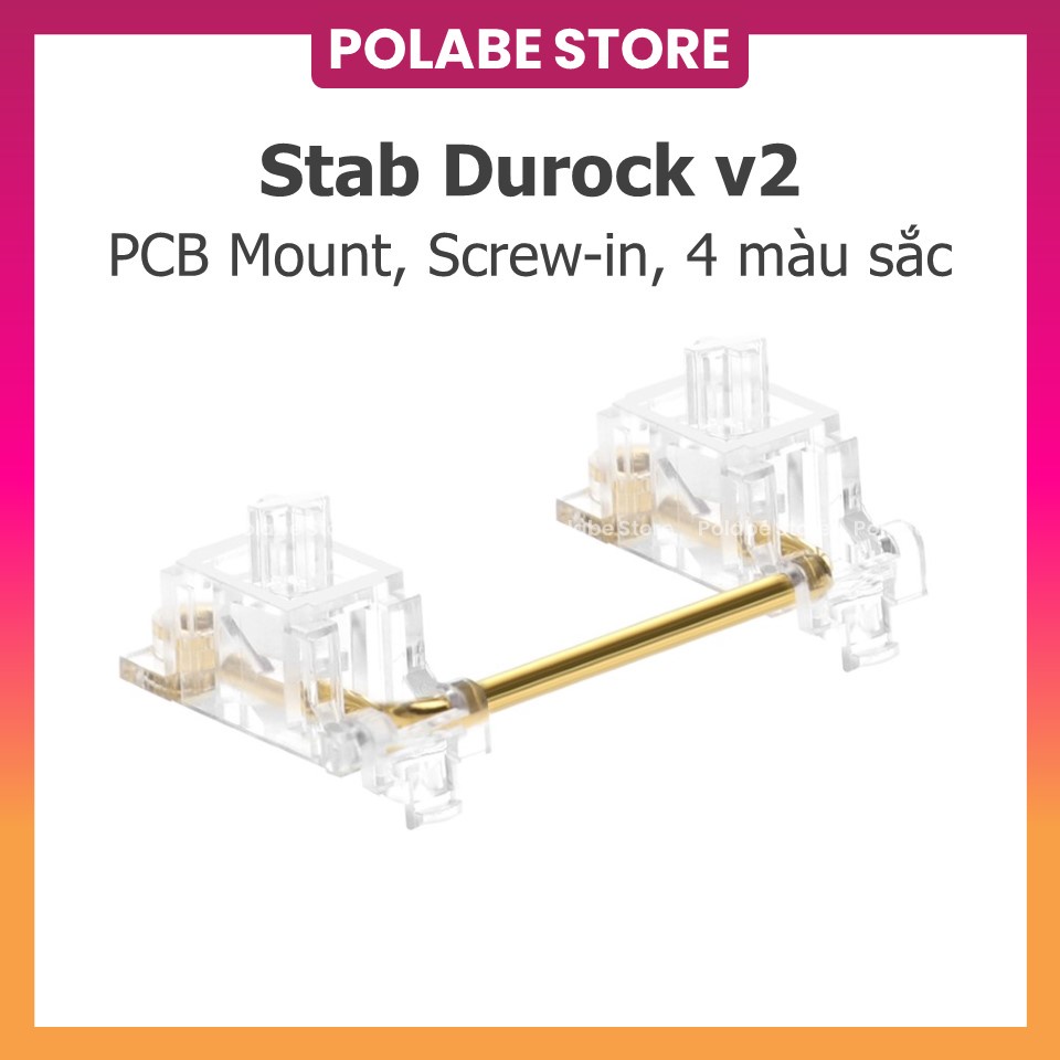STAB DUROCK V2 hàng xịn Durock Stab PCB Mount Stab bàn phím cơ Screw-in ...