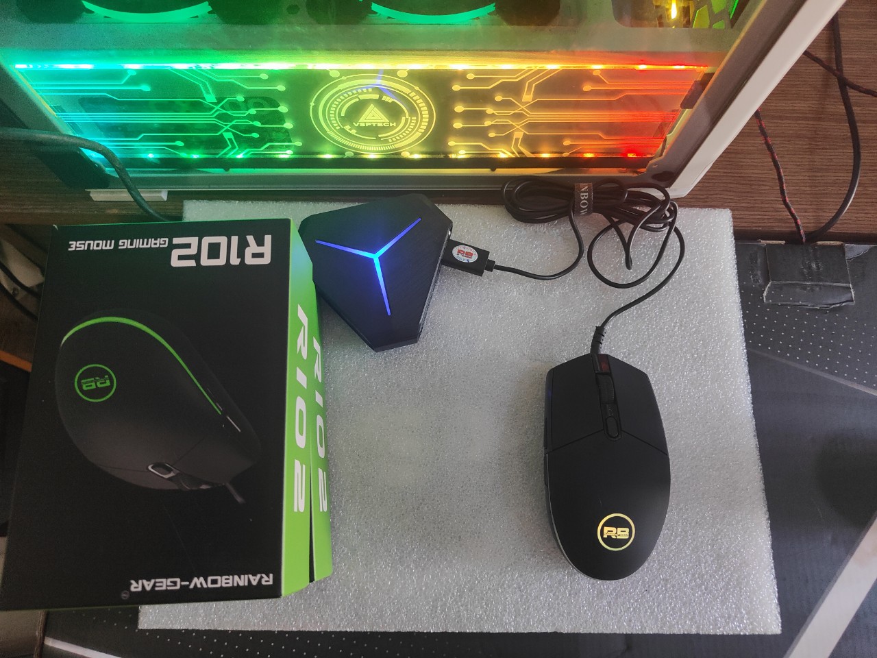 Gaming Gear - Mouse Gaming RAINBOW R102 ( RGB AUTO) Quang Học 3200DPI ...