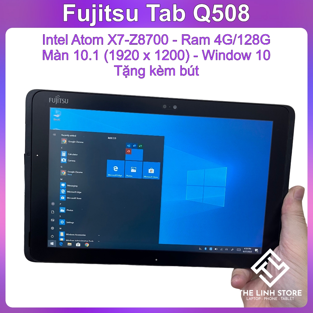 Máy tính bảng Fujitsu ARROWS Tab Q508 chạy Window10 tặng kèm bút ...