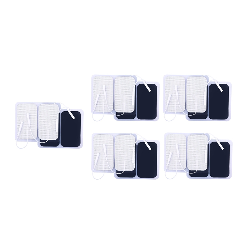4 Electric Pads Digital Tens Machine for Pain Relief Pulse body neck ...