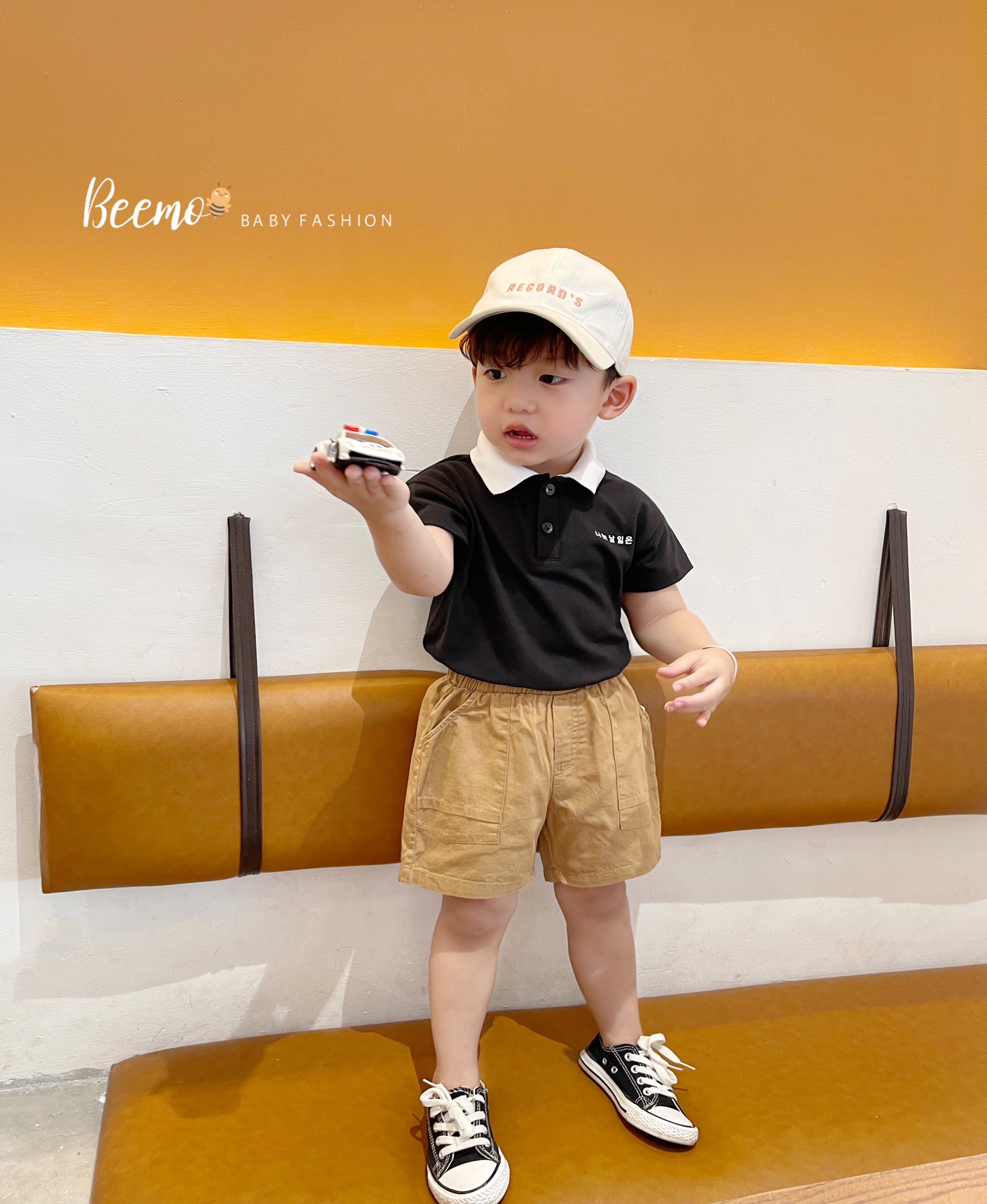 Áo phông cộc tay Beemo may đường gân nổi cá tính mặc hè chất liệu ...