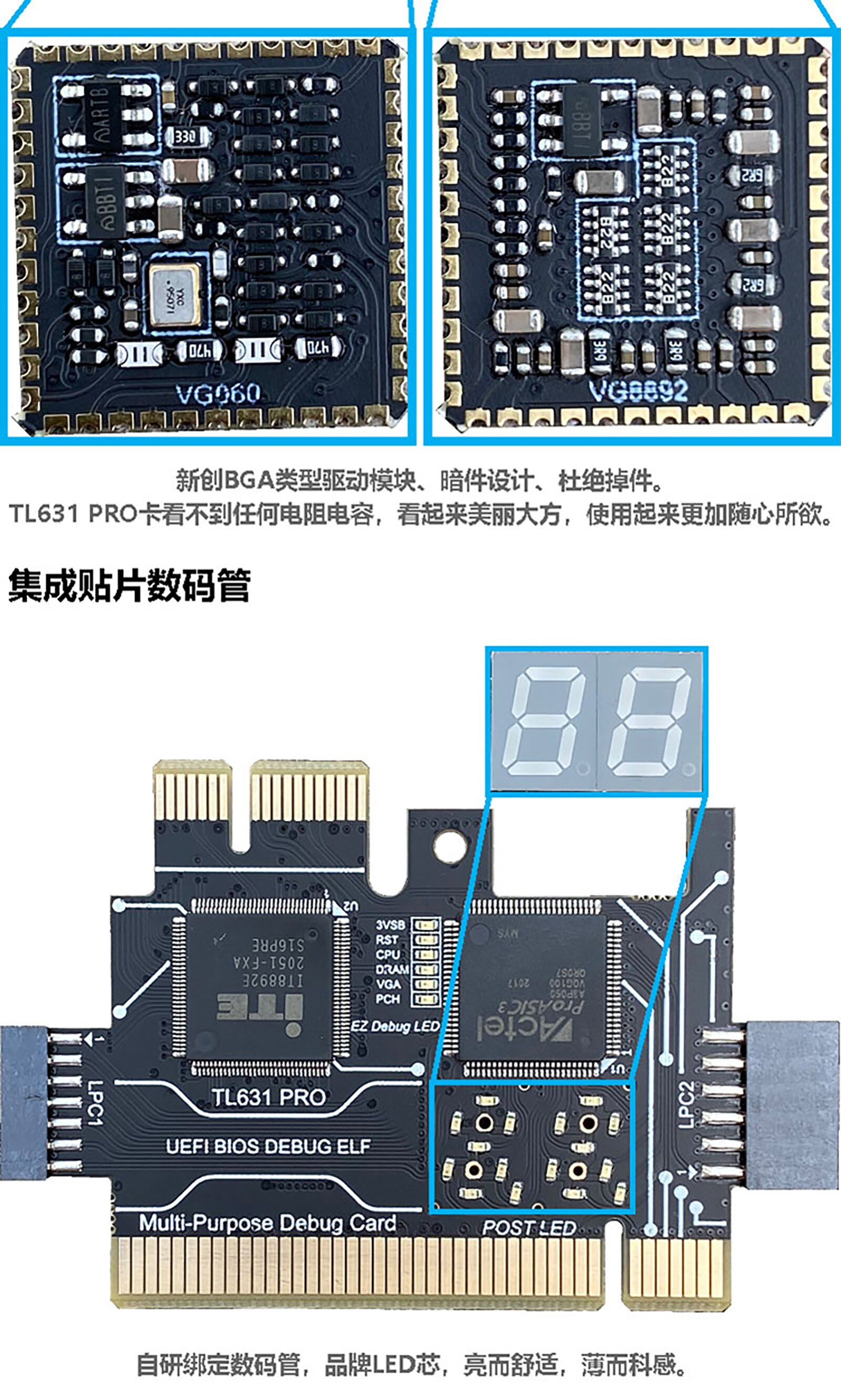 Card Test Main PC Laptop TL631 Pro Diagnostic CardExpansion Card PCI ...