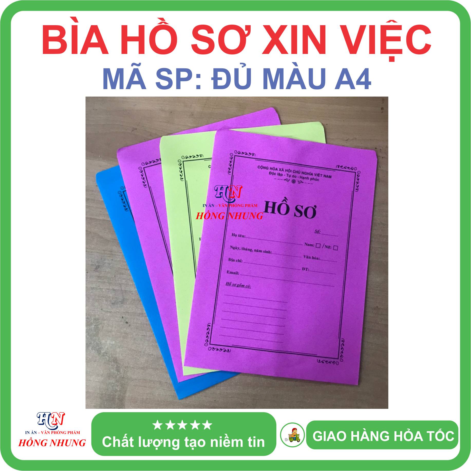 [SÉT ] COMBO 50 CÁI BÌA HỒ SƠ XIN VIỆC, KÍCH THƯỚC KHỔ A4/F4 | Lazada.vn