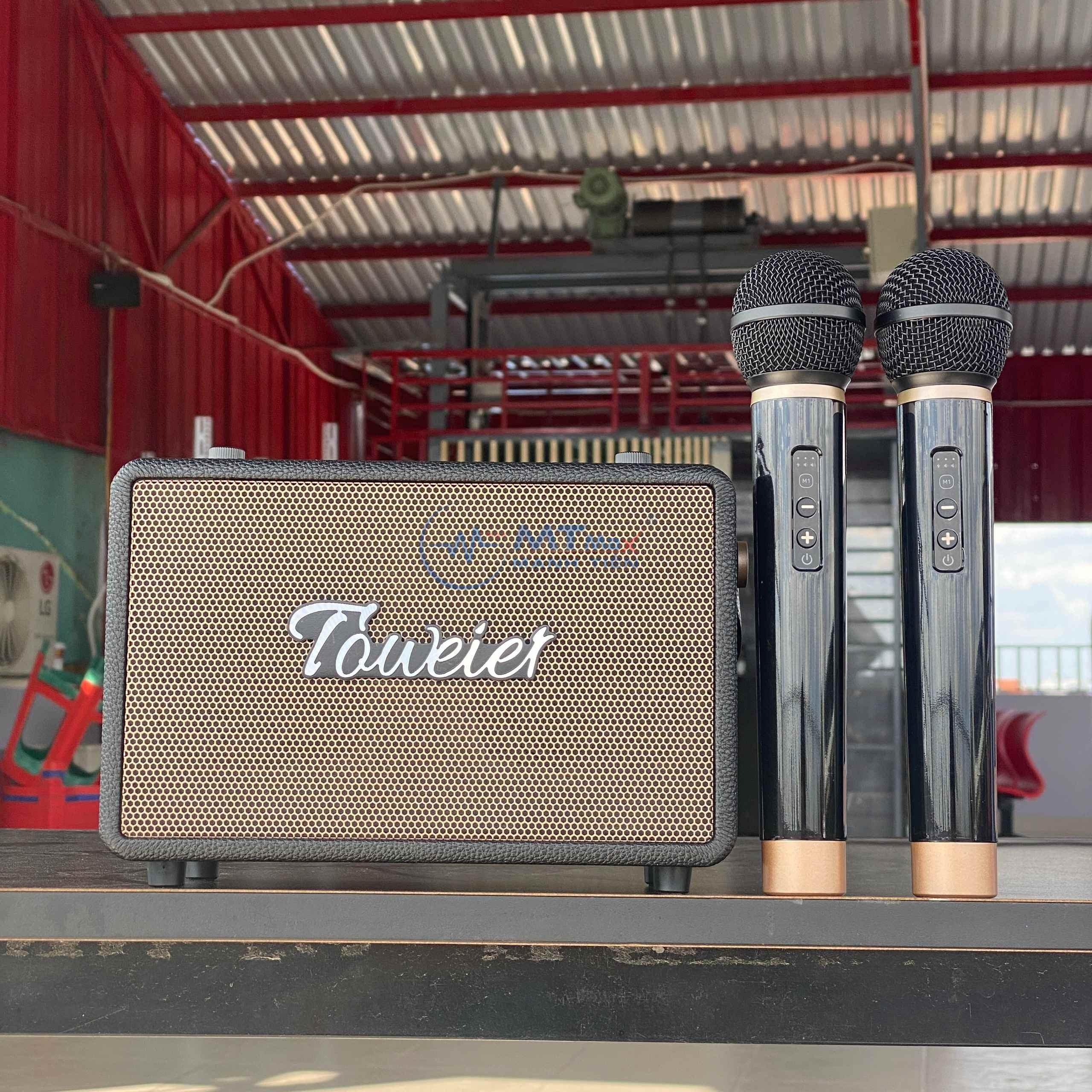 Loa Bluetooth Karaoke TW328 – Loa Xách Tay Kèm 2 Micro Không Dây Sang ...