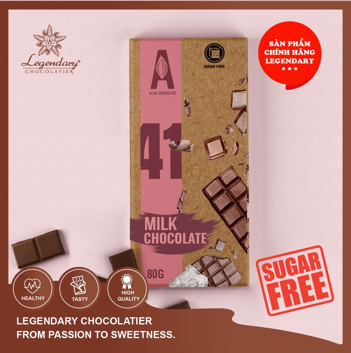 [CHÍNH HÃNG] Socola Legendary - Bộ Socola Ăn Kiêng Thanh 80g tiện dụng ...