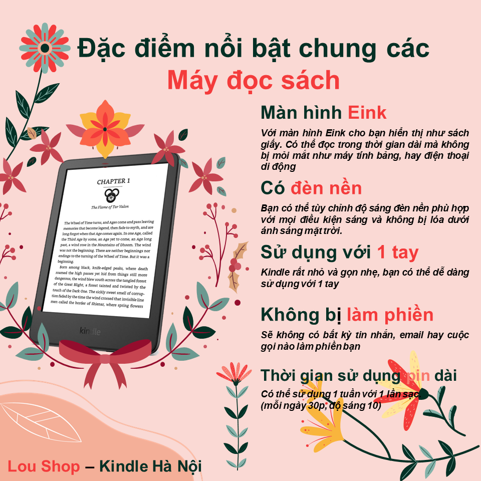 Máy đọc sách Kindle 2022 11th (Kindle basic 2022) có đèn nền 6inch ...