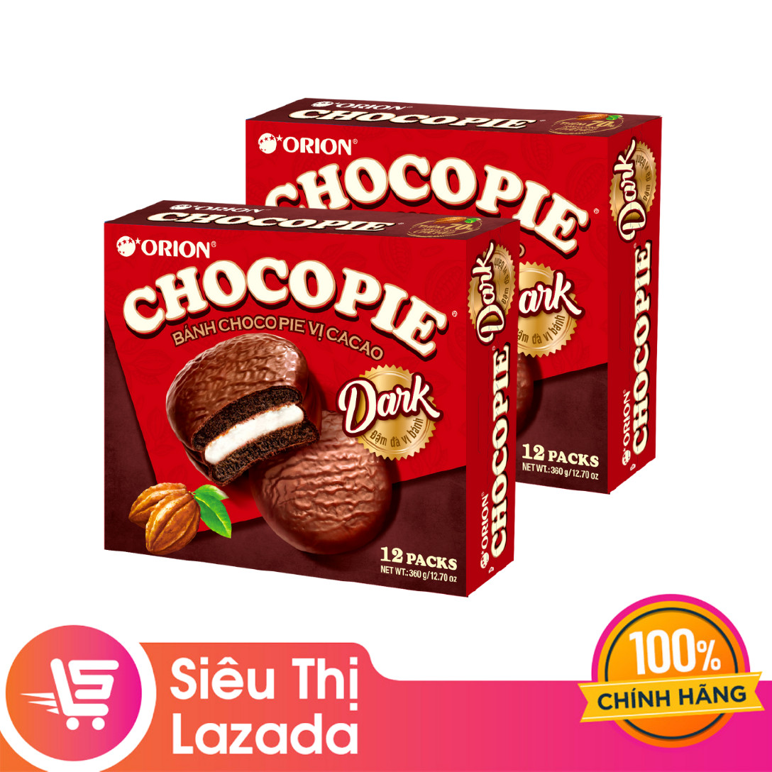 Quà đơn từ 199k Combo 2 Hộp Bánh Chocopie ĐẬM (360ghộp) - MixASale