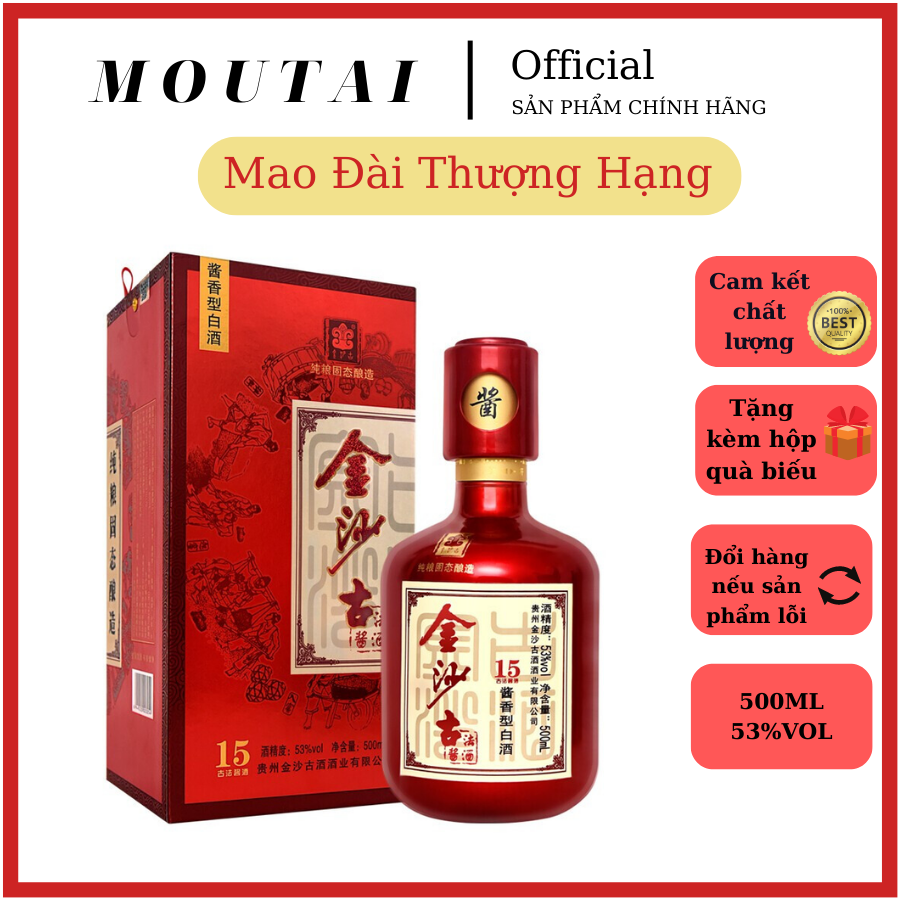 [Freeship Max] Mao đài quý châu kim sa MOUTAI chưng cất phương pháp cổ ...