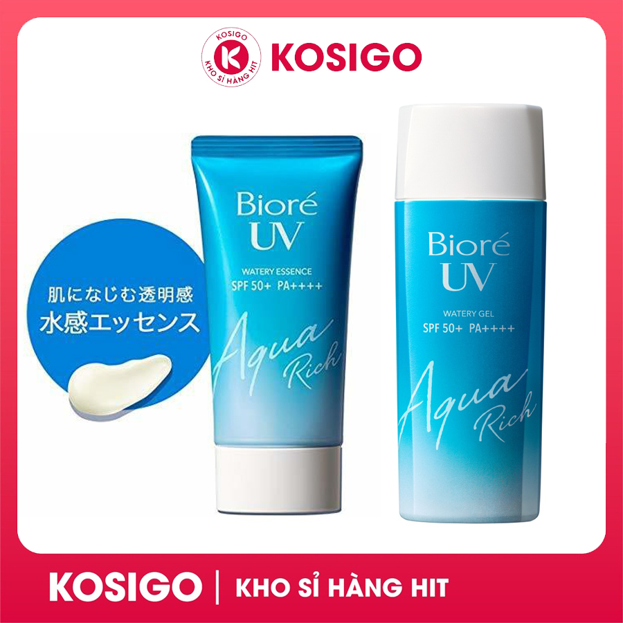 Kem Chống Nắng Biore UV Aqua Rich Watery Essence 50g Watery Gel 90ml chỉ số SPF 50 PA - MixASale
