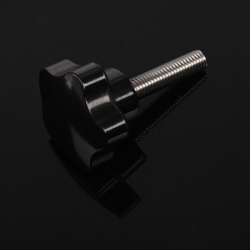 M8 x 35mm Male Thread Screw On Type Star Head Clamping Knob Grip ...