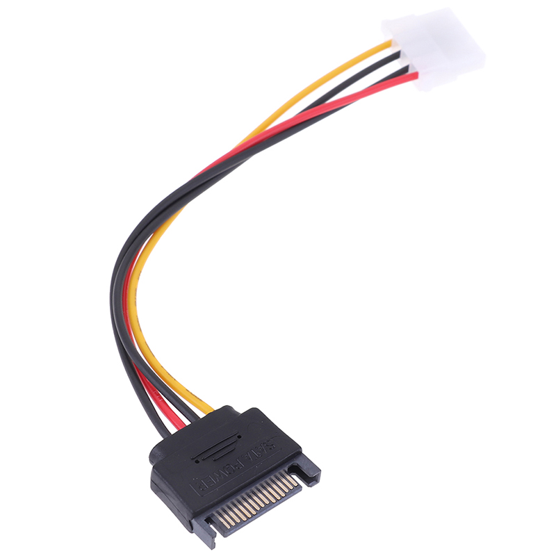 Huan Jettingbuy SATA TO IDE Power Cable 15 Pin SATA Male to Molex IDE 4 ...