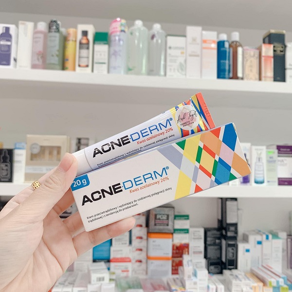 Kem giảm mụn làm trắng da Acne Derm 20 Azelaic(Acnederm) kem giảm thâm ...