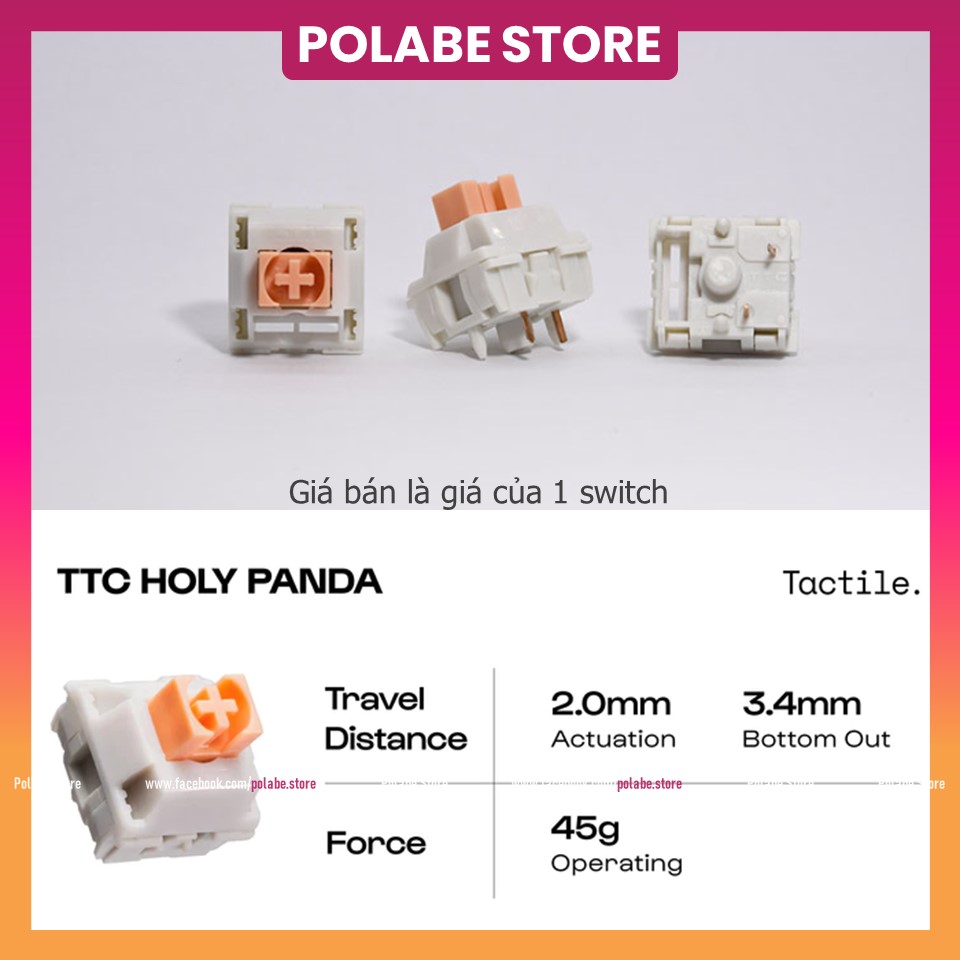 TTC Holy Panda TTC Chaotic Panda TTC Heroic Panda TTC Cyber Panda Công tắc bàn phím cơ Tactile ...