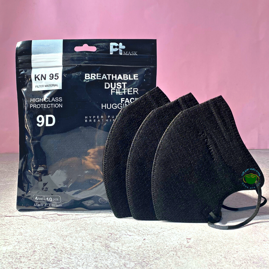 Khẩu trang 9D PT mask chống bụi kháng khuẩn với 4 lớp cao cấp nhiều màu ...