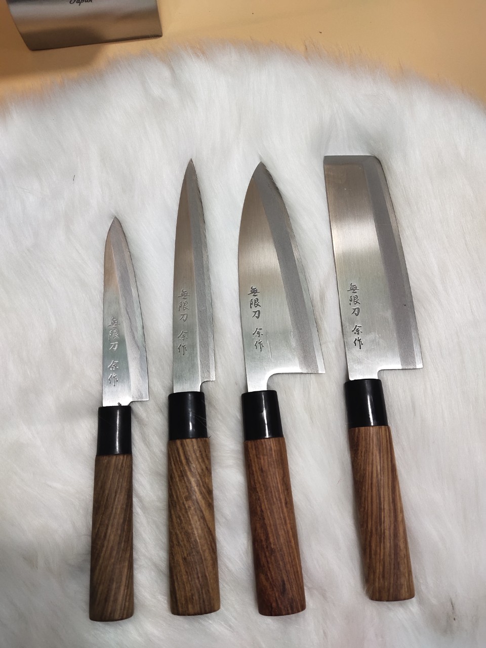 Dao Sashimi làm cá Nhật Bản cán gỗ cao cấp lưỡi thép 18cm sắc bén nhập ...