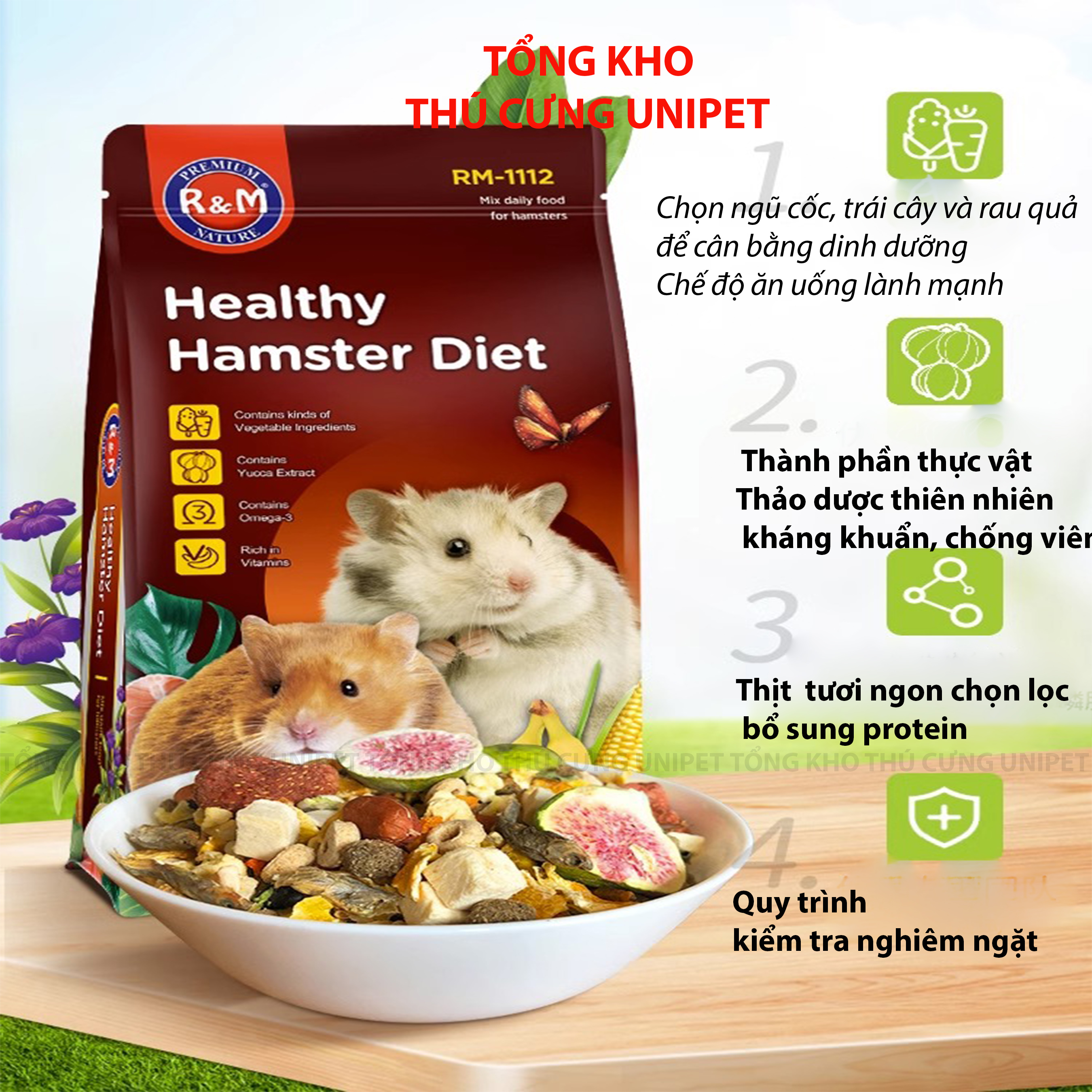 Thức ăn hãng cho chuột hamster bear hamster tạng to dinh dưỡng toàn ...