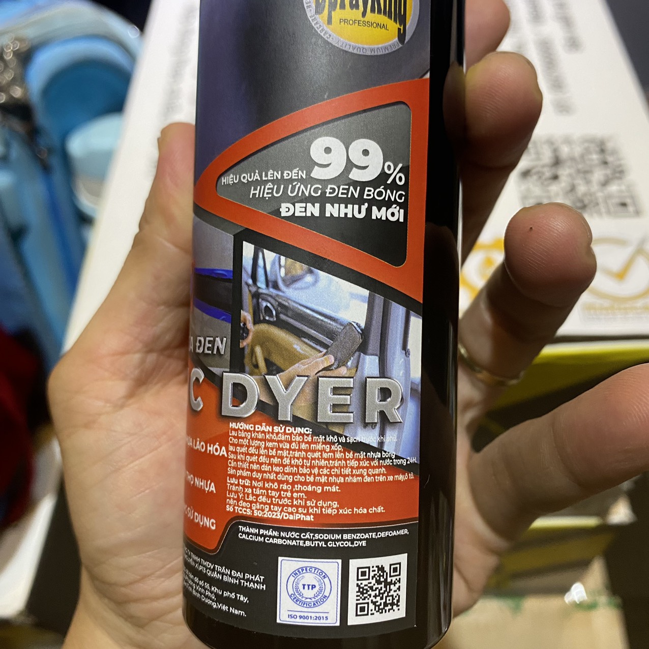 Có chiết lẻ Kem nhuộm phục hồi nhựa đen nhựa nhám vĩnh viễn Sprayking ...