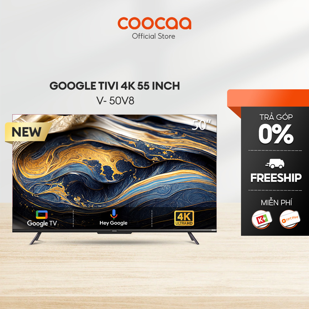 Google Tivi Coocaa 4K 50 Inch - 50V8 Youtube Netfilx Smart TV 2022 new ...