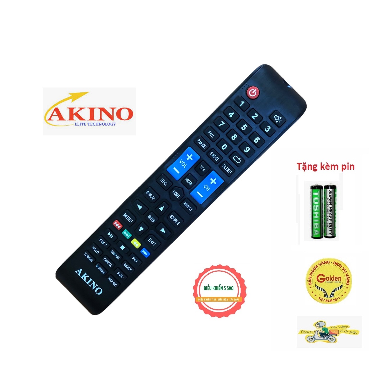 Điều khiển tivi AKINO PA - 32TDB & PA loại dài zin theo máy chất lượng ...