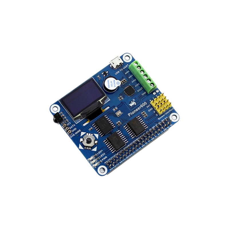 Waveshare Pioneer600 Expansion Board Multi-Function Expansion Board ADDA RTC Sensor with DS18B20 ...