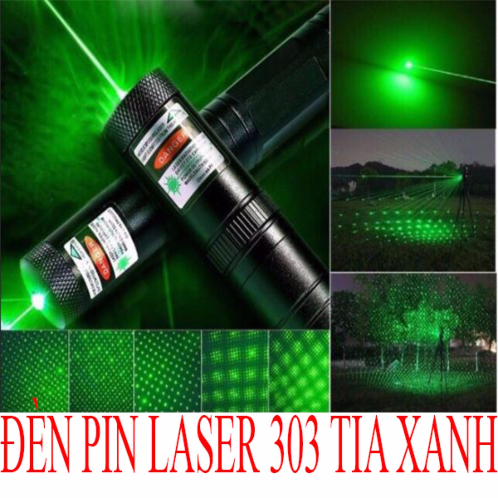 Đèn pin Laze 303 chiếu xa nhiều hình cực đẹp - Trọn bộ gồm đèn laser ...