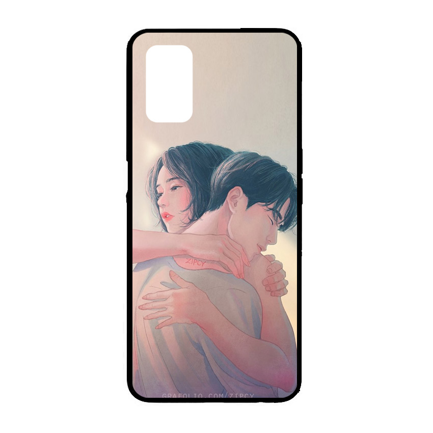 Ốp lưng kính in hình cho Oppo A52, Oppo A72, Oppo A92 Valentine - Mẫu 10 - MixASale