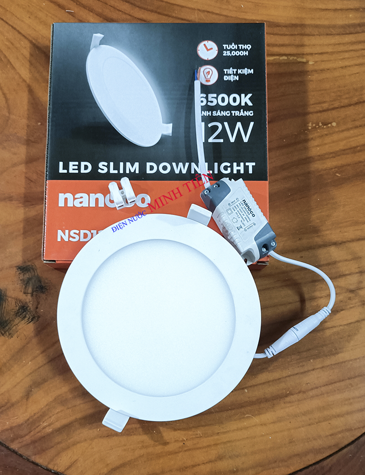 Đèn LED tròn âm trần Nanoco, Đèn LED tròn Downlight Nanoco 9W, 12W ánh ...