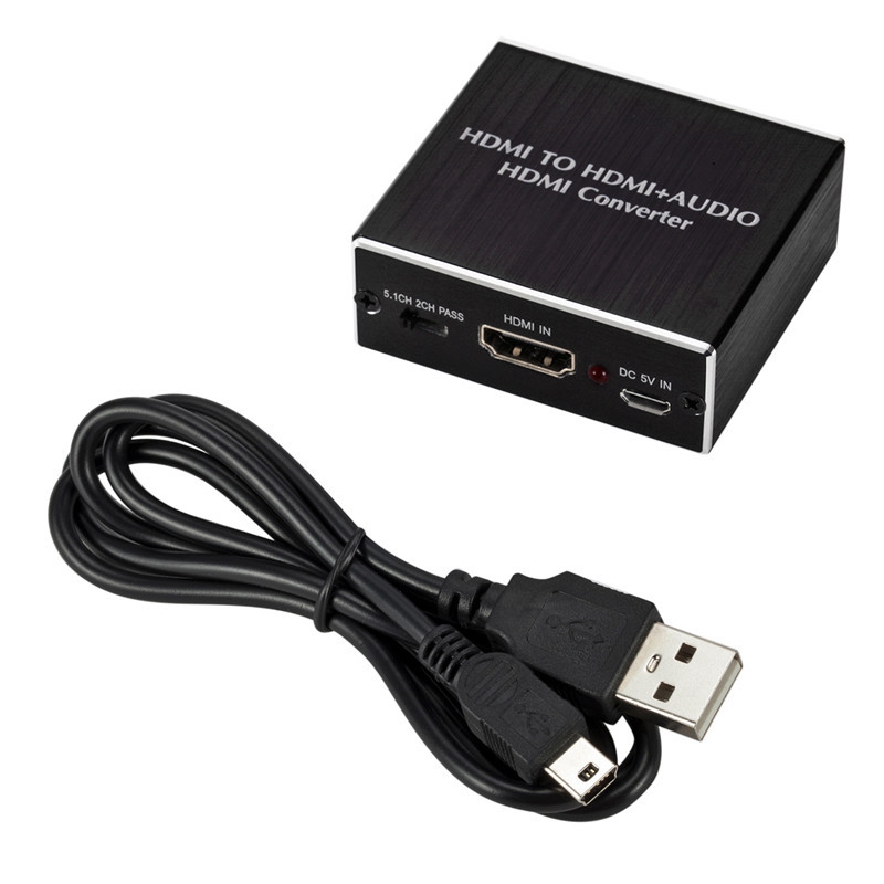 4K HDMI Audio Extractor Splitter HDMI Audio Splitter HDMI to HDMI+3.5 ...