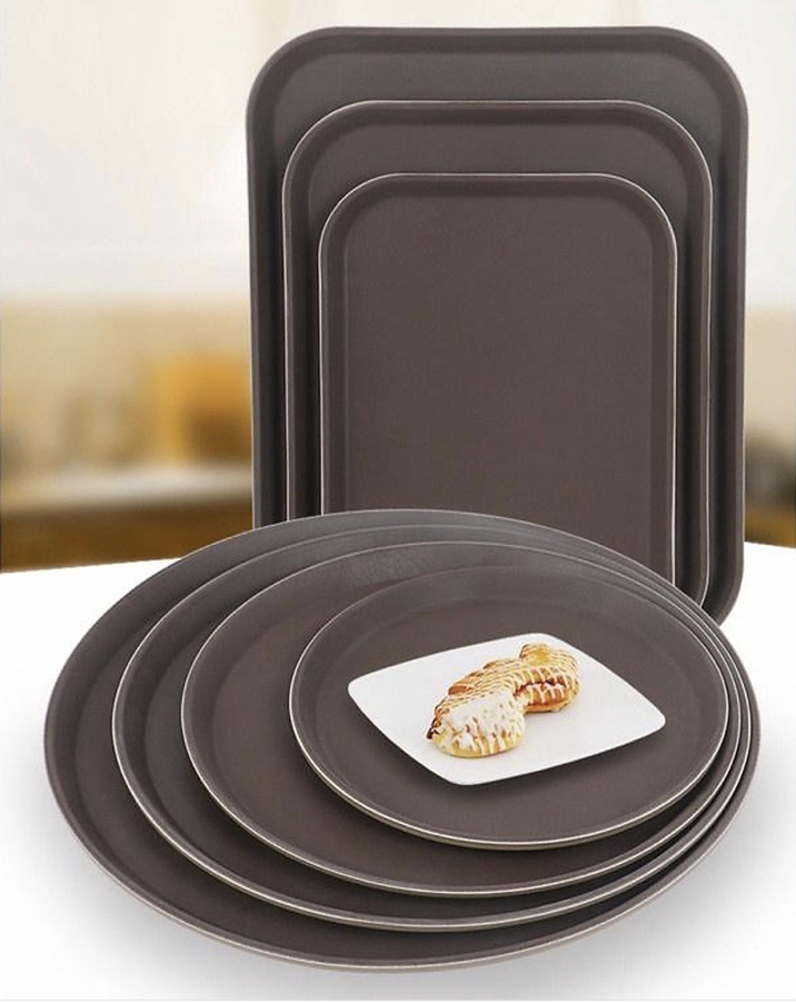 Khay, Mâm Phục Vụ Chống Trượt Bê Thức Ăn (Tròn, Chữ Nhật nhiều kích cỡ ...