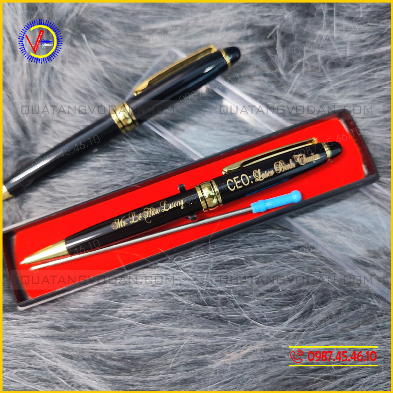 Bút khắc tên bút ký xoay rẻ đẹp xịn (tặng ruột) bút ký tên QUÀ TẶNG LƯU ...