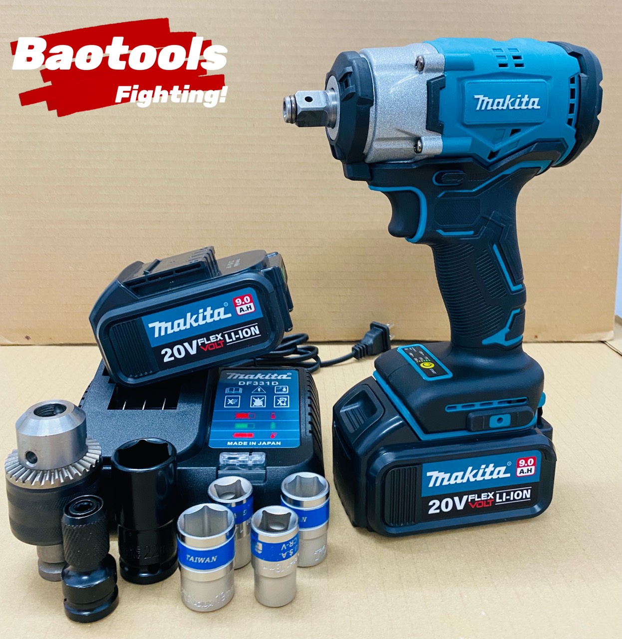Máy Siết bulong ô tô Makita 199V KHÔNG CHỔI THAN - Siết bulong makita lực siết khủng 980N.M -Máy ...