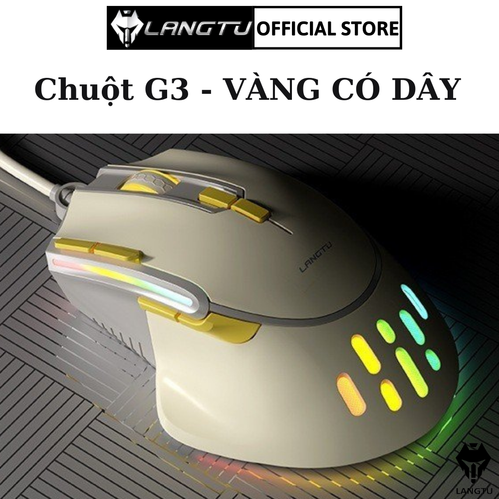 Chuột Máy Tính Gaming Langtu G3 Chính Hãng Điều Chỉnh 6 DPI Có Đèn Led ...