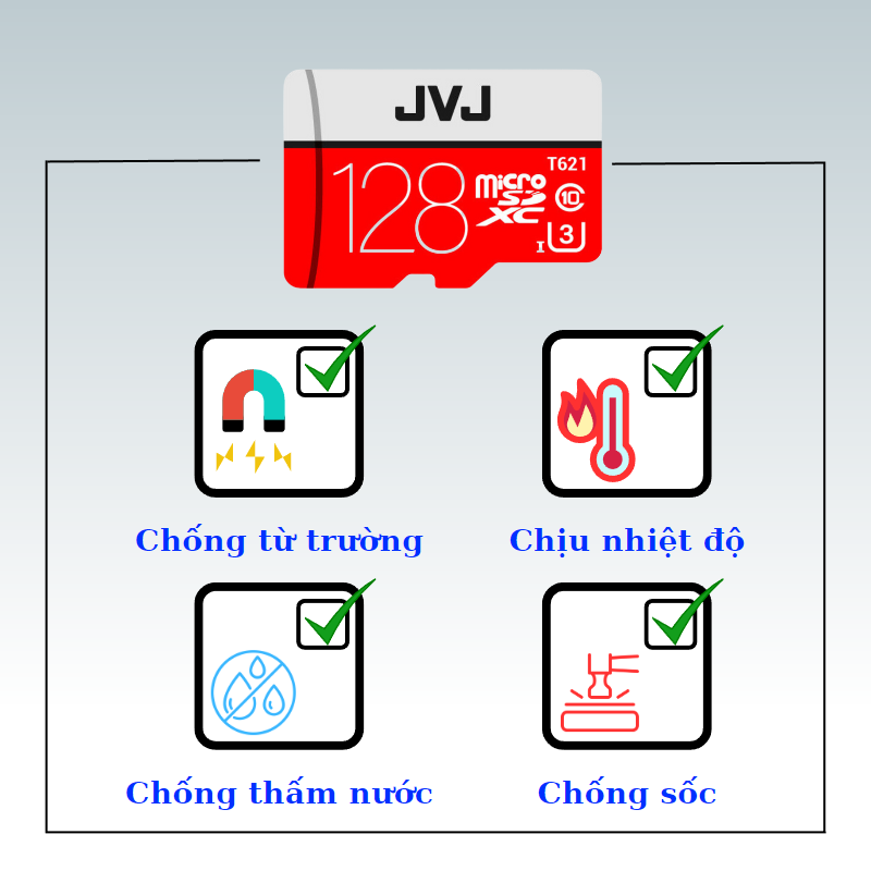 Thẻ nhớ JVJ JVJ PRO 64GB 32GB 16GB 8GB 4GB class 10 cho camera điện ...