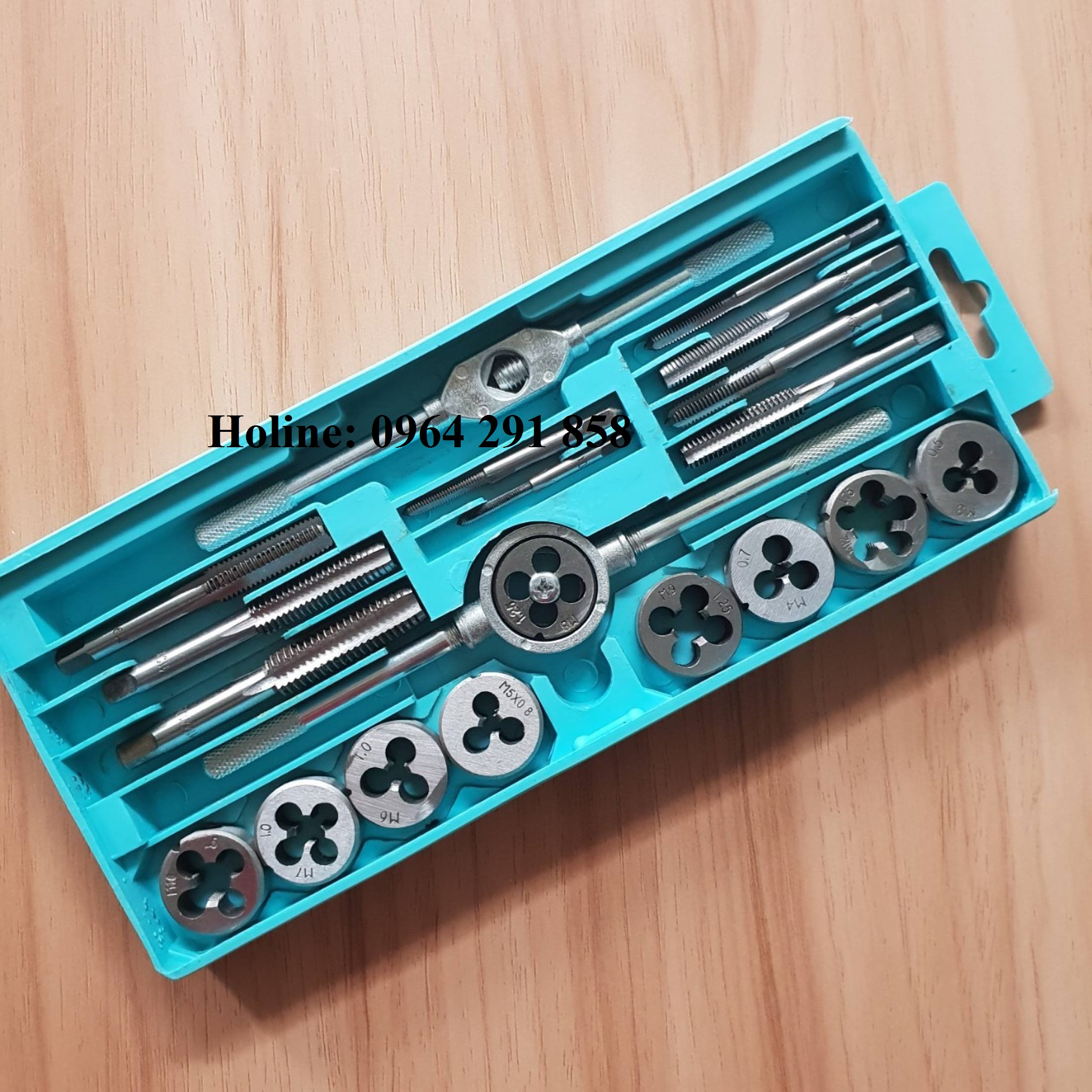 Bộ taro ren trong và ngoài 40 chi tiết, bộ tay quay tạo ren 12 20pc ...