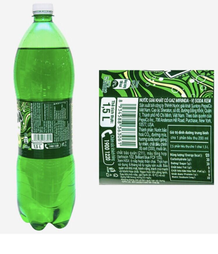Combo 2 chai Nước ngọt Mirinda Soda Kem (Chai 1,5L x2) | Lazada.vn