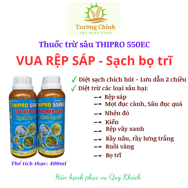 Thuốc trừ sâu THIPRO 550EC - VUA RỆP SÁP - Sạch bọ trĩ _Rệp sáp, Ruồi ...